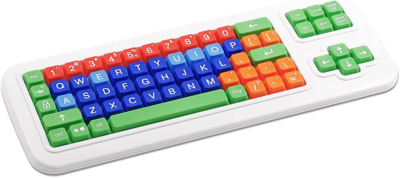 Clevy Wired Keyboard - Uppercase - InclusiveTLC