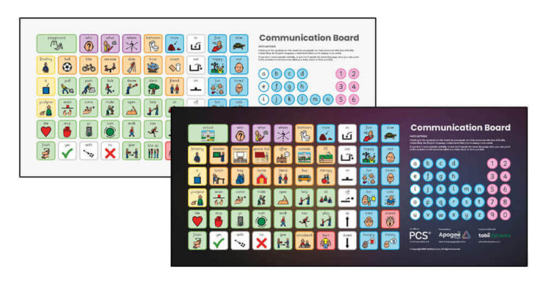 Communication Boards - PVC & Aluminium - InclusiveTLC